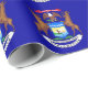Wrapping paper with Flag of Michigan | Zazzle