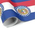 Wrapping paper with Flag of Missouri | Zazzle