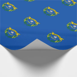 Wrapping paper with Flag of Nevada | Zazzle