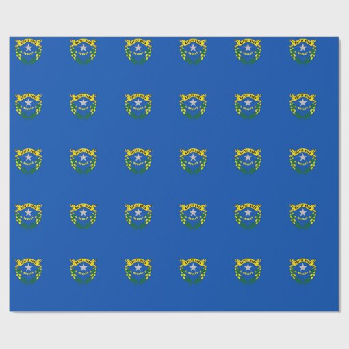 Wrapping paper with Flag of Nevada | Zazzle