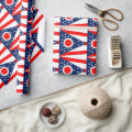 Wrapping paper with Flag of Ohio | Zazzle
