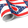Wrapping paper with Flag of Ohio | Zazzle