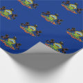 Wrapping paper with Flag of Pennsylvania | Zazzle