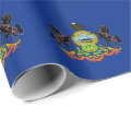 Wrapping paper with Flag of Pennsylvania | Zazzle
