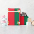 Wrapping paper with Flag of Portugal | Zazzle
