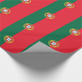 Wrapping paper with Flag of Portugal | Zazzle