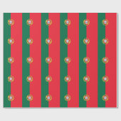 Wrapping paper with Flag of Portugal | Zazzle