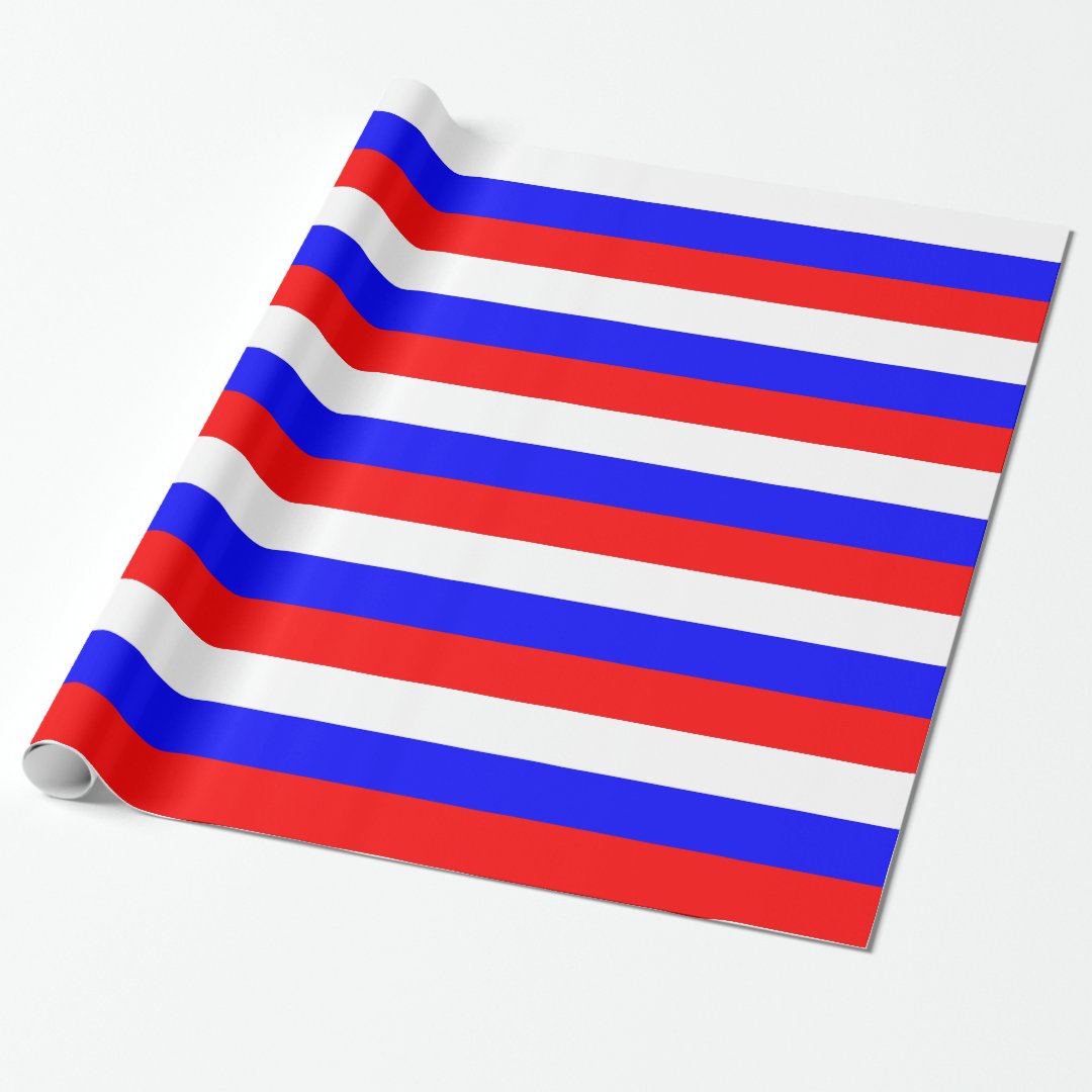 Wrapping paper with Flag of Russia | Zazzle