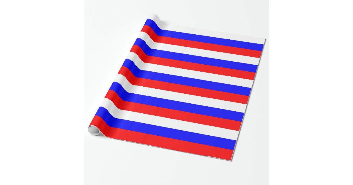 Wrapping paper with Flag of Russia | Zazzle