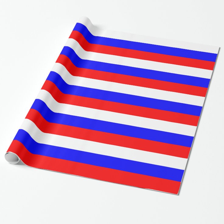 Wrapping paper with Flag of Russia | Zazzle