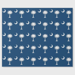 Wrapping paper with Flag of South Carolina | Zazzle
