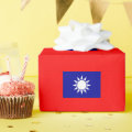 Wrapping paper with Flag of Taiwan | Zazzle