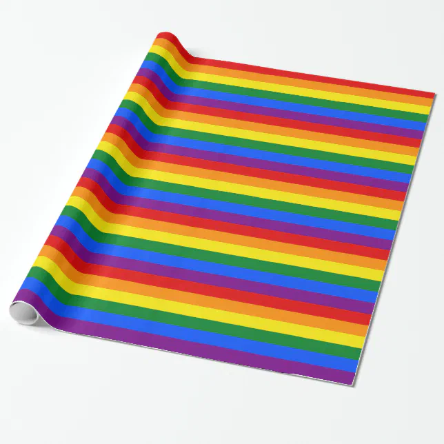 Wrapping paper with LGBT Flag | Zazzle