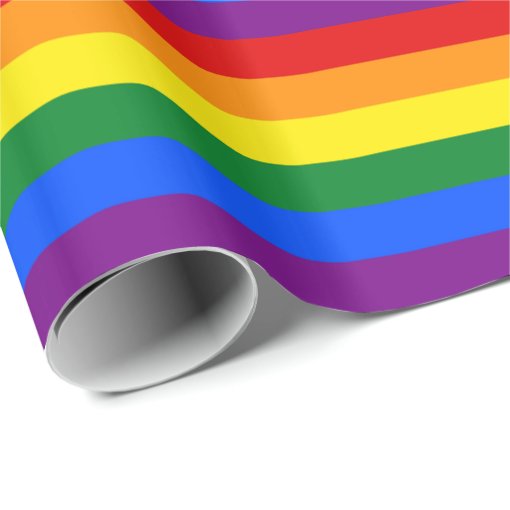 Wrapping paper with LGBT Flag | Zazzle