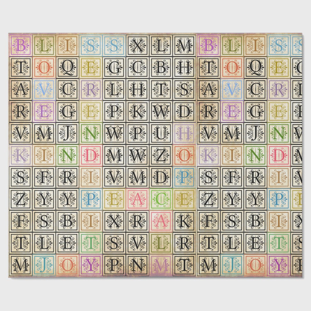 wrapping paper with motivational words | Zazzle