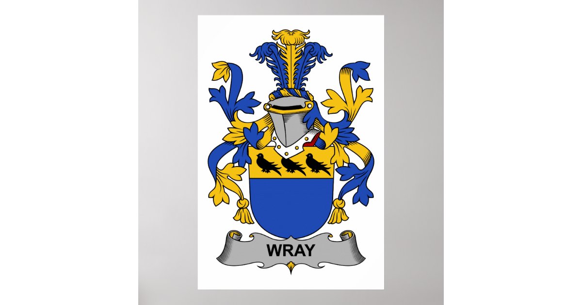 Wray Family Crest Poster | Zazzle