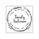 Wreath Return Address Rubber Stamp | Zazzle