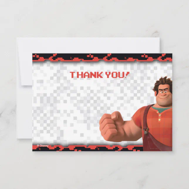 Wreck-It Ralph 1 Thank You Cards | Zazzle