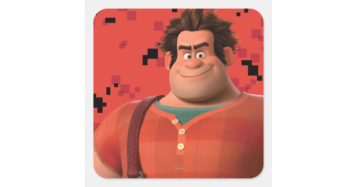 Wreck-It Ralph 3 Square Sticker | Zazzle.com