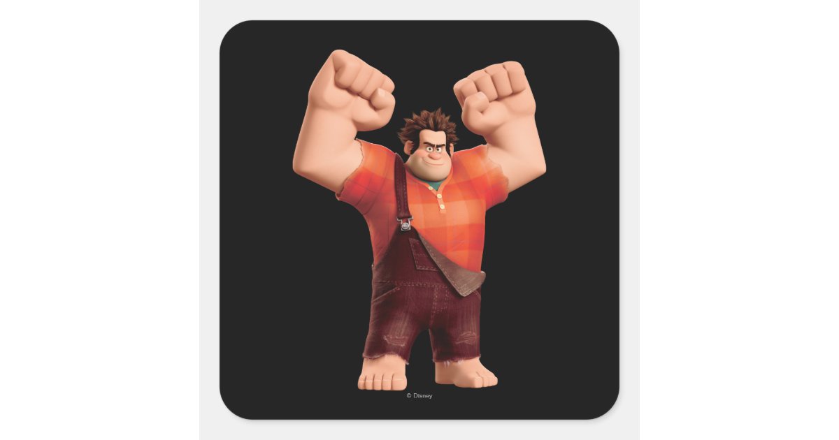Wreck-It Ralph 4 Square Sticker | Zazzle