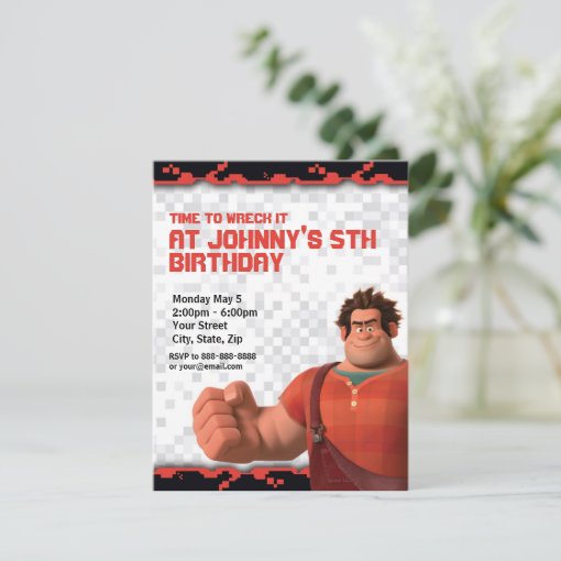 Wreck-It Ralph Birthday Invitation | Zazzle
