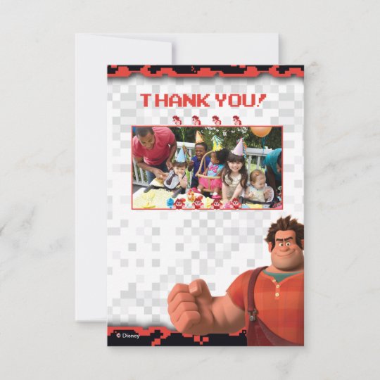 Wreck-It Ralph Birthday Thank You Cards | Zazzle.com