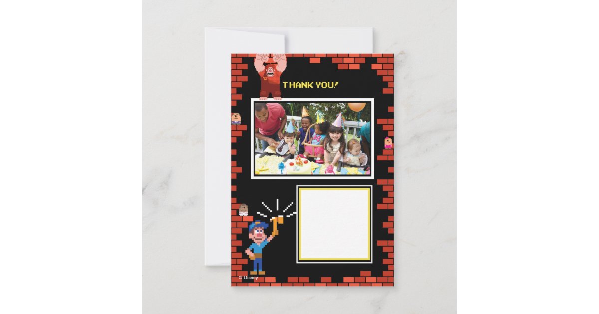 Wreck-It Ralph Birthday Thank You Cards 2 | Zazzle