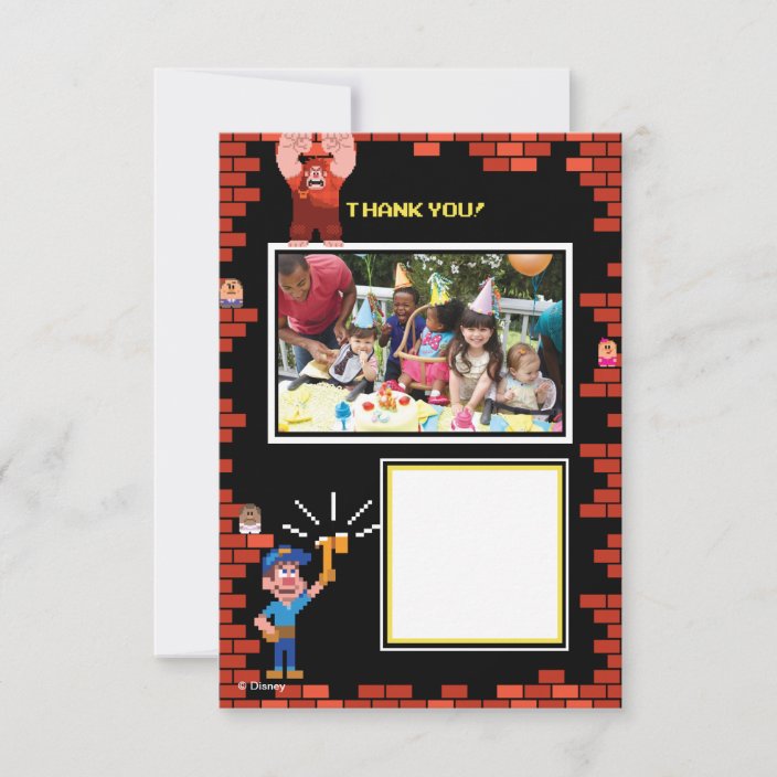 Wreck-It Ralph Birthday Thank You Cards 2 | Zazzle.com