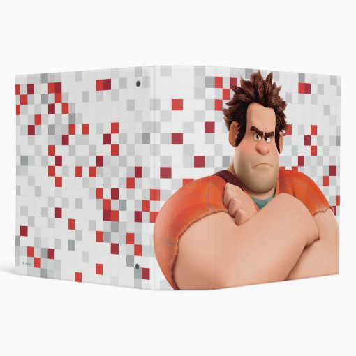 Wreck-It Ralph Standing with Arms Crossed 3 Ring Binder | Zazzle