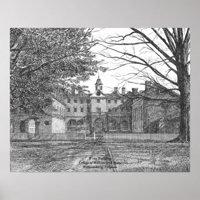 Wren Building Poster | Zazzle