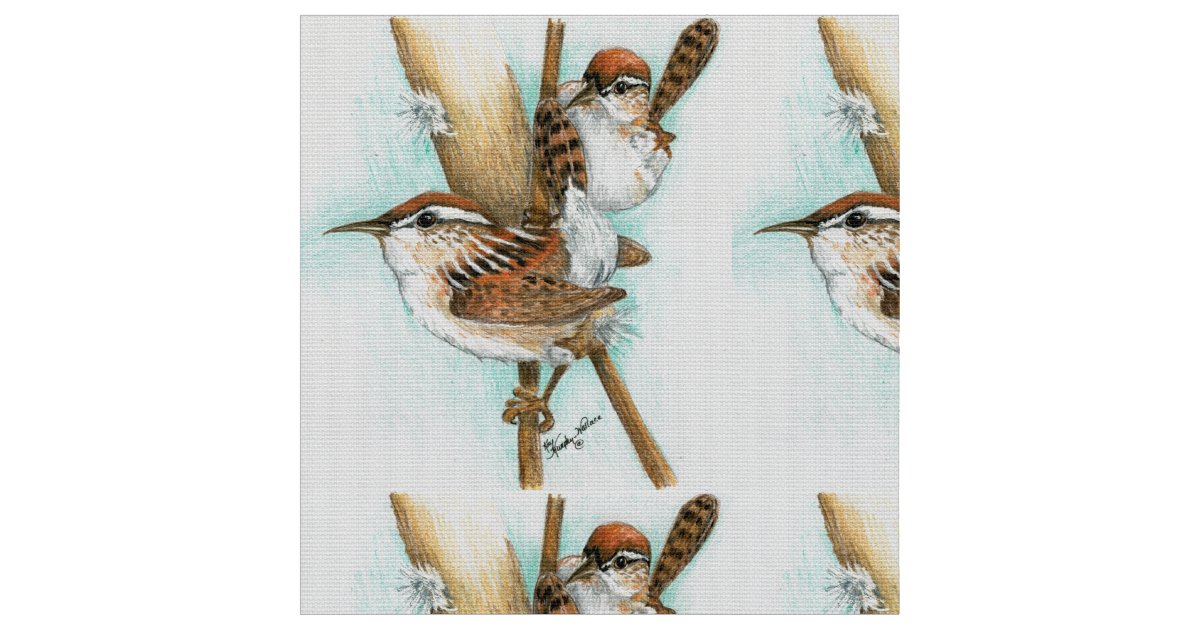 Wren fabric | Zazzle
