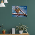 WREN IN WINTER: ART: BIBLE VERSE, PSALMS POSTER | Zazzle