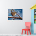 WREN IN WINTER: ART: BIBLE VERSE, PSALMS POSTER | Zazzle