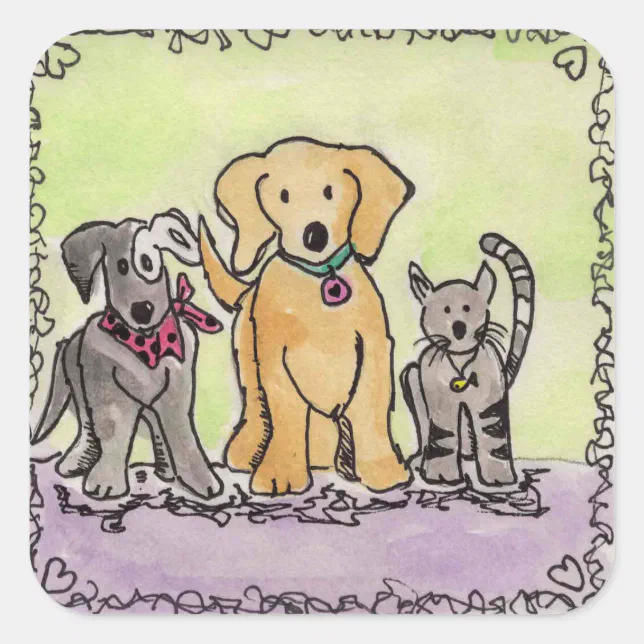 Wren, Robby and Jay Sticker | Zazzle