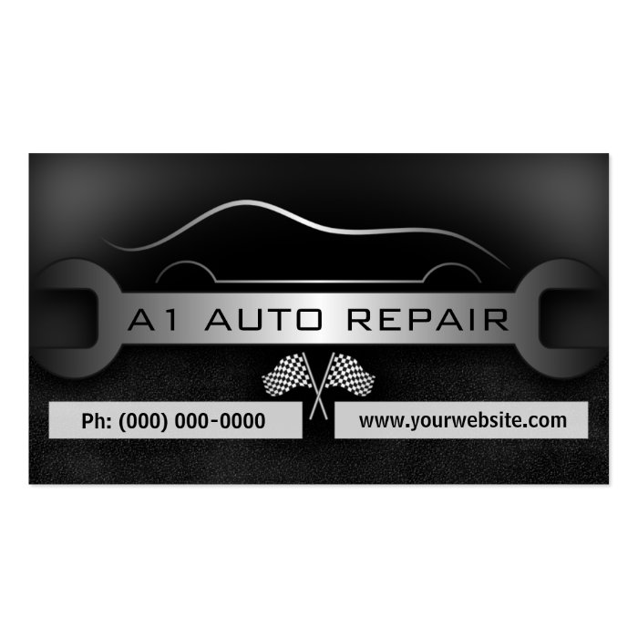 Wrench Mobile Mechanic Auto Repair Business Cards | Zazzle