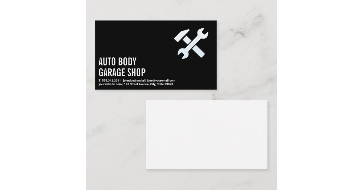 Wrenches and Hammer Business Card | Zazzle