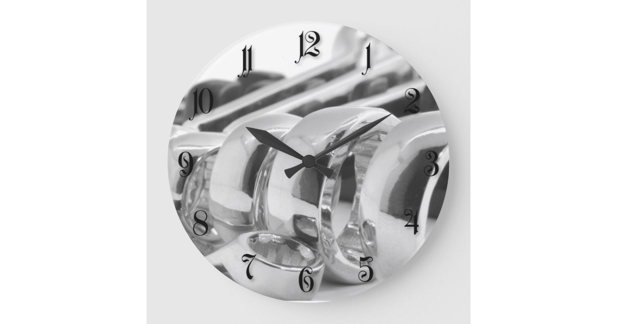 Wrenches Large Clock | Zazzle