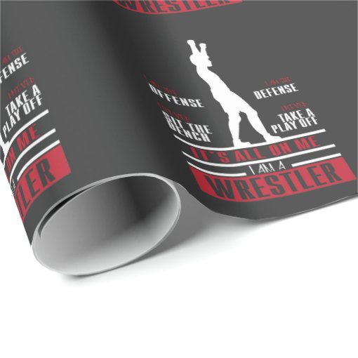 Wrestler Wrestling Cute Gift For Wrestler Wrapping Paper | Zazzle
