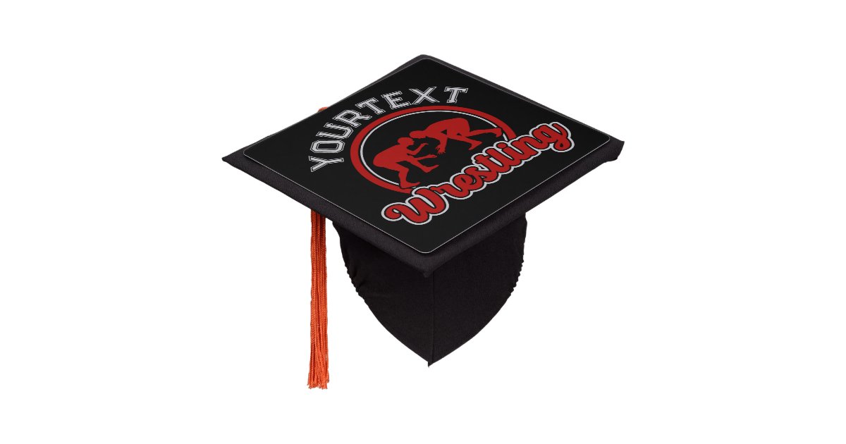 Wrestling ADD NAME Grapple Champion Team Player Graduation Cap Topper ...