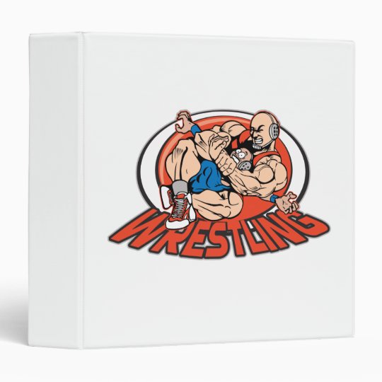 Wrestling Choke Hold 3 Ring Binder | Zazzle.com