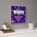Wrestling Clock with Your Photo, Text and Colors | Zazzle