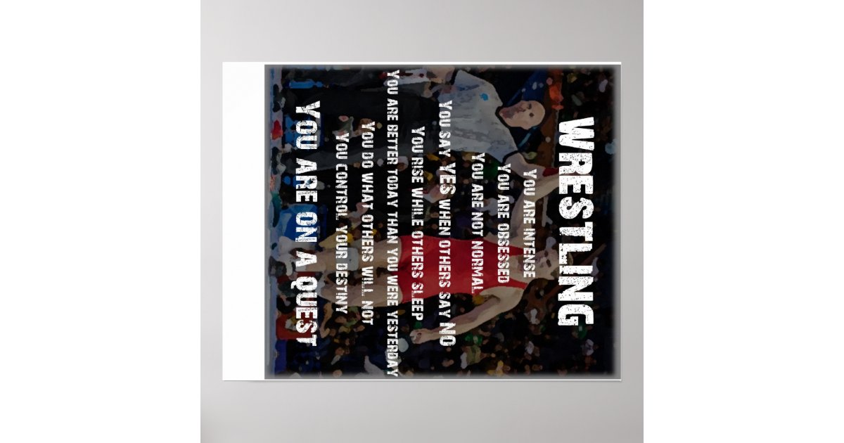 Wrestling Quest Poster | Zazzle