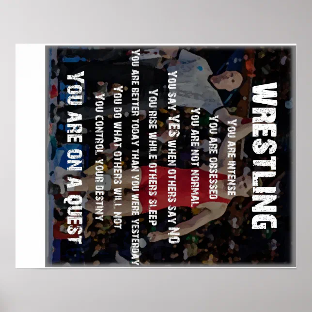 Wrestling Quest Poster | Zazzle