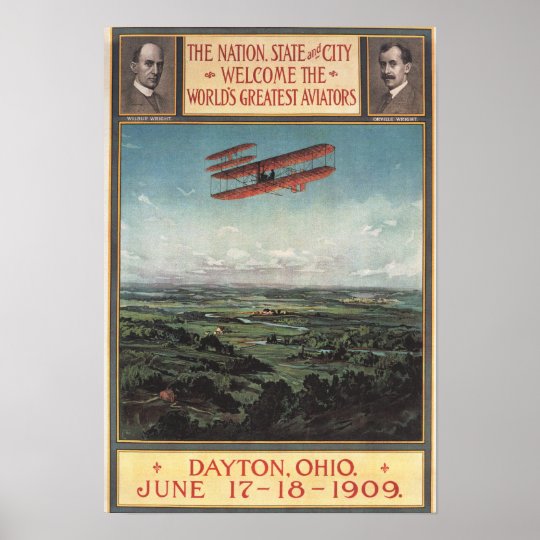Wright Brothers Plane Poster | Zazzle.com