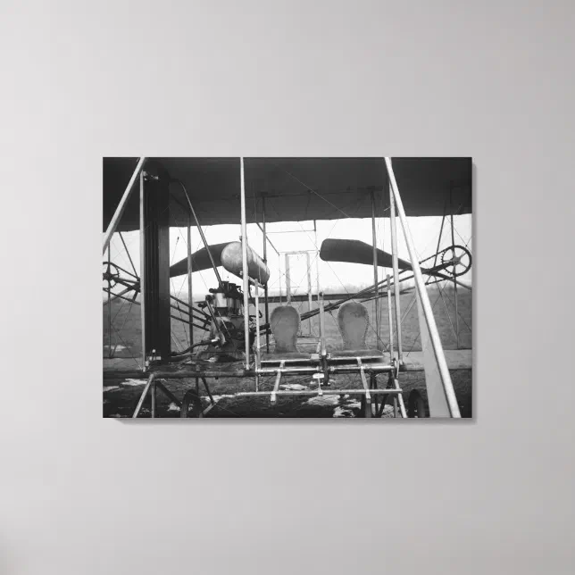 Wright Brothers Plane with Pilot and Canvas Print | Zazzle