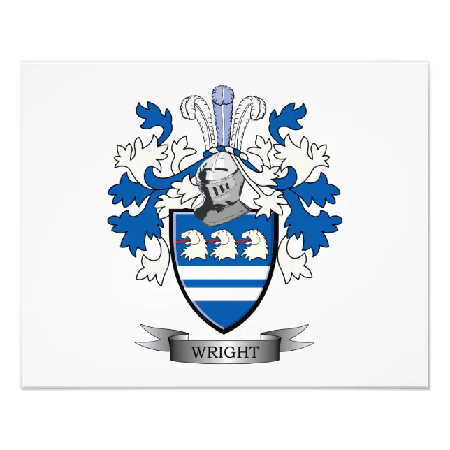 Wright Coat of Arms Photo Print | Zazzle