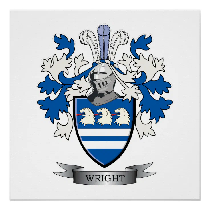 Wright Coat of Arms Poster | Zazzle
