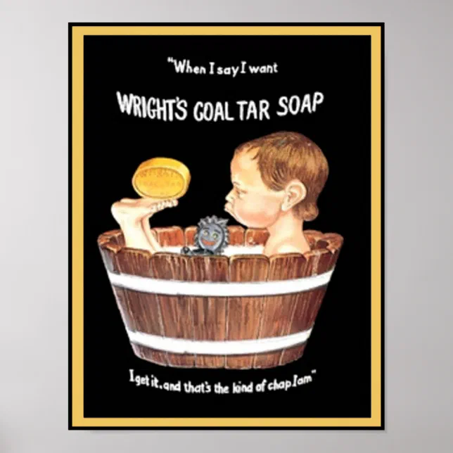 Wright's Coal Tar Soap Poster | Zazzle
