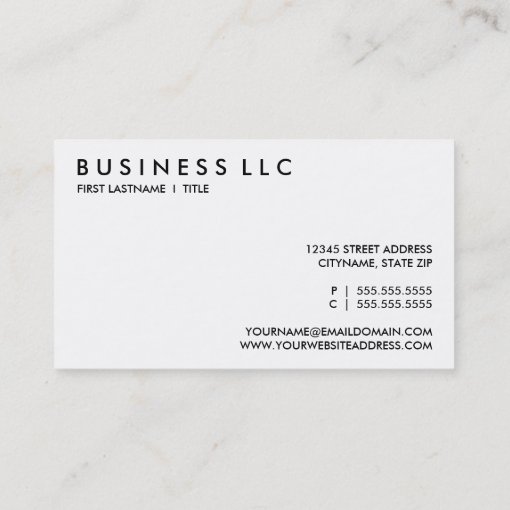 write. business card | Zazzle
