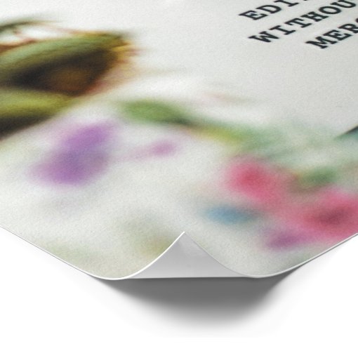 Write Without Fear - Edit Without Mercy Poster | Zazzle